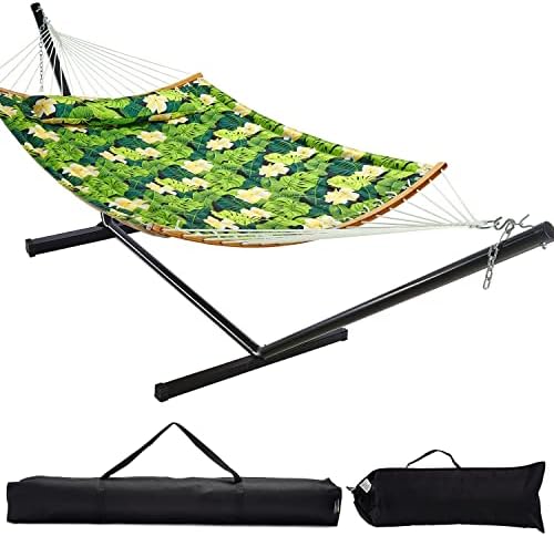 Amazon.com : Tangkula Hammock with Stand Included, Heavy Duty Outdoor ...