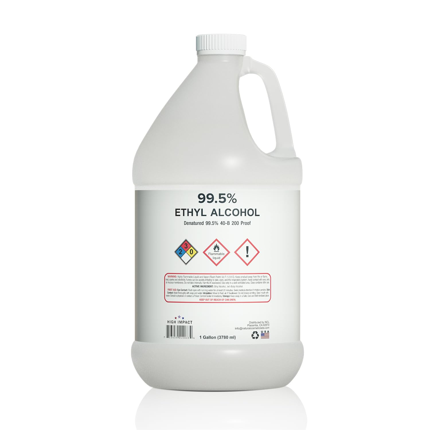 Ethyl Alcohol Denatured Alcohol 200-Proof - 1 Gallon Total In 4 Pack Of ...