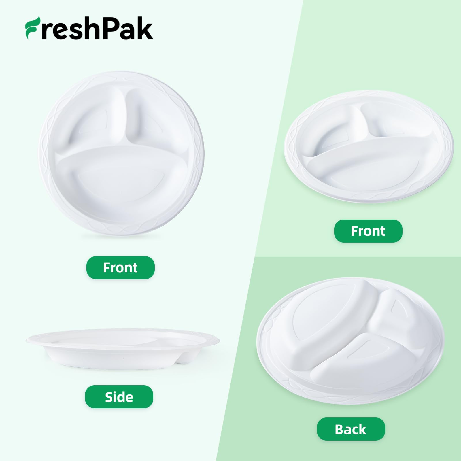 Snapklik.com : Plastic Plates BPA Free 9" 150 Pack - Shrink Wrap ...