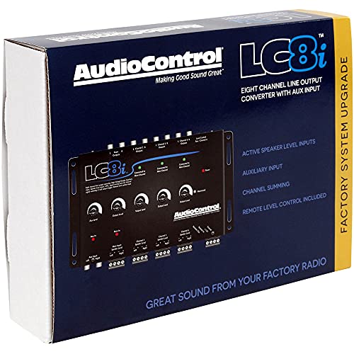 Snapklik.com : AudioControl LC8i Black Eight Channel Line Output Converter