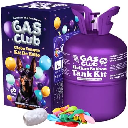 Amazon.com: GasClub 13L Helium Tank for Balloons At Home Helium Balloon ...