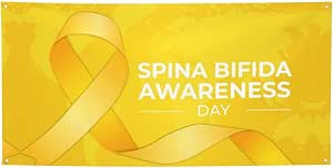 Amazon.com: Spina Bifida Awareness Month Banner Backdrop Holiday Sign ...