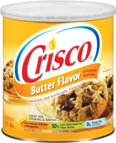 Amazon.com : Crisco Butter Flavor All-Vegetable Shortening, 48-Ounce ...