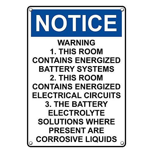 Amazon.com: Weatherproof Plastic Vertical OSHA Notice Warning 1. This ...