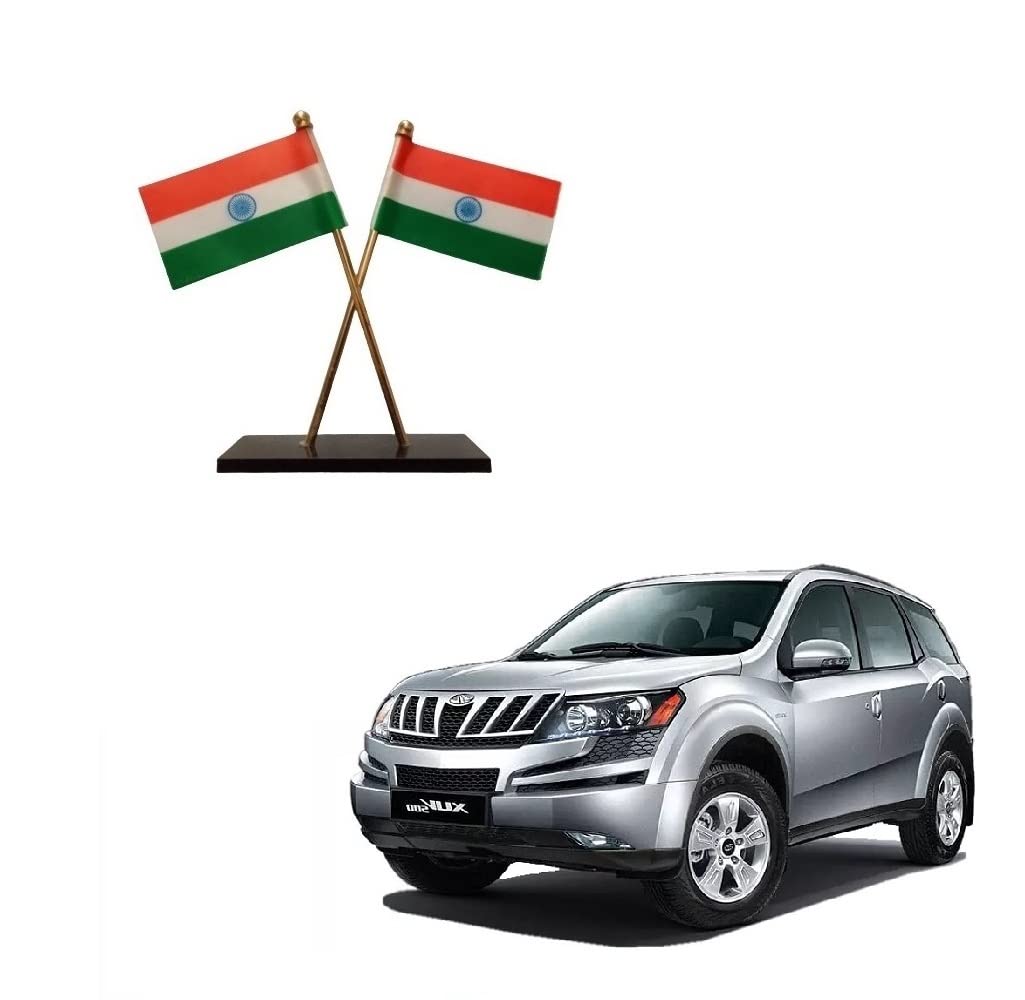 Car Dashboard Idols Bharat India proud Indian Flag with double Cross ...