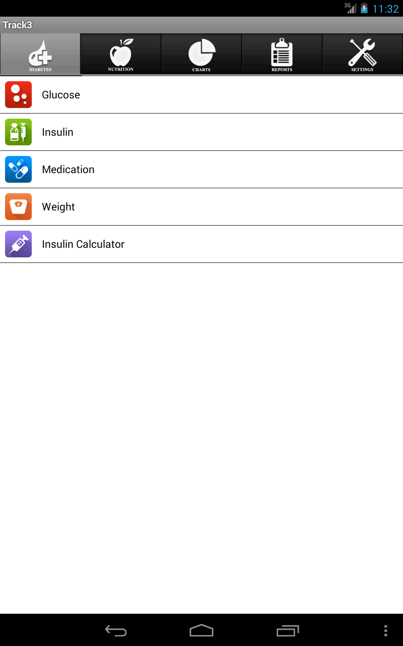 Track3 - Diabetes Planner, Diabetes Glucose Logbook, Diabetes Tracker ...