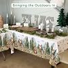 Amazon.com: Caisehabu 3Pcs Woodland Baby Shower Decorations Tablecloth ...