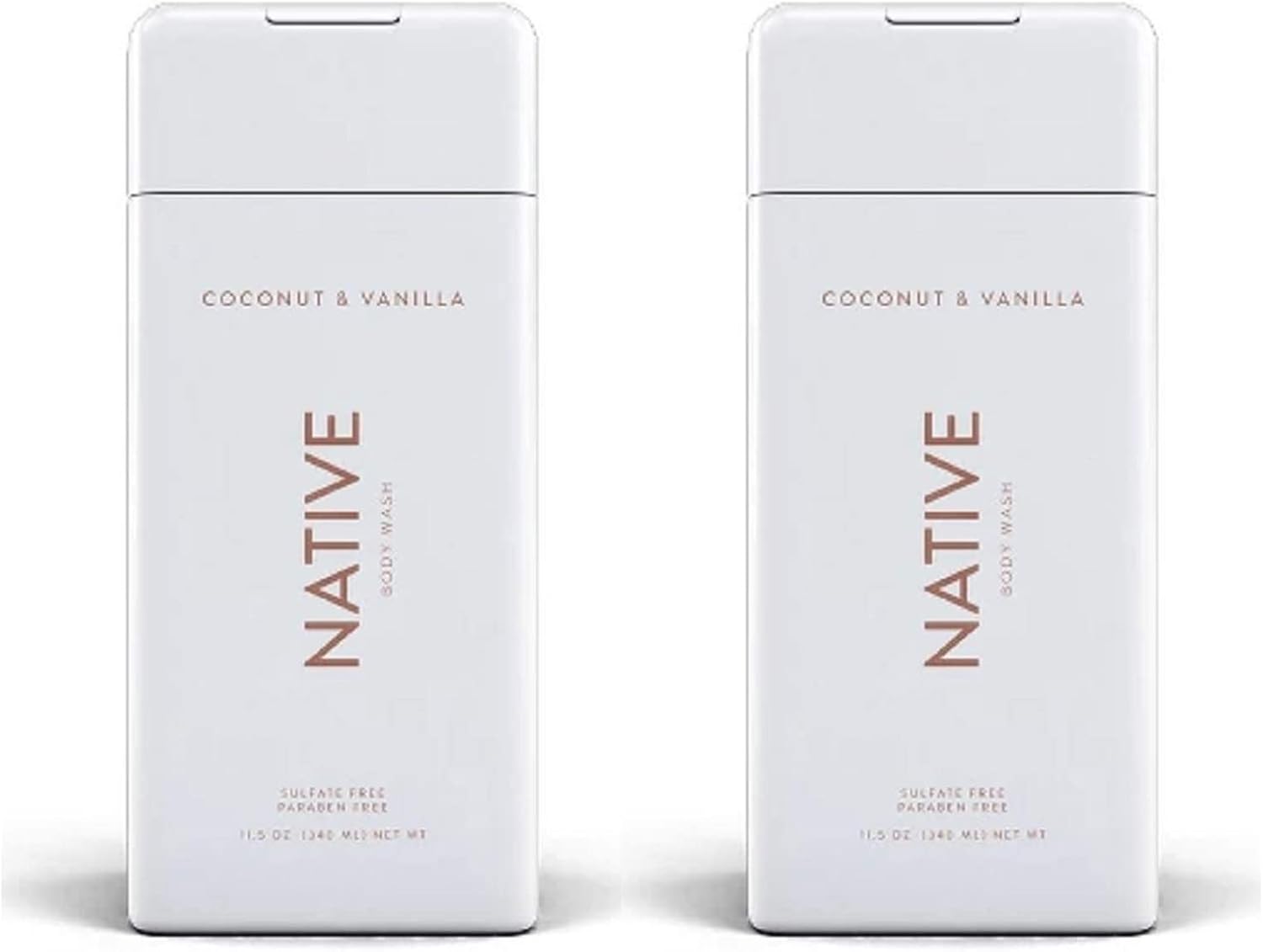 NATIVE Body Wash – Coco y vainilla 11.5 oz (340 ml) – paquete de 2 ...