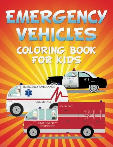 Emergency Vehicles Coloring Book for Kids: Day Books, My, Koontz ...