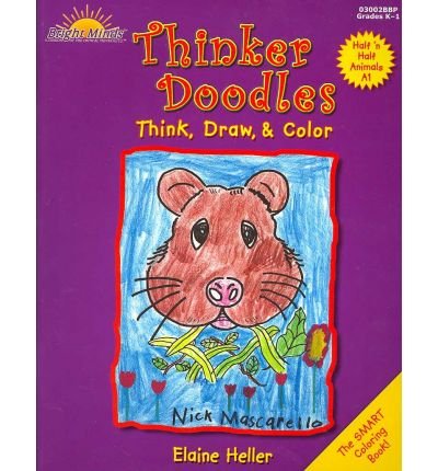Thinker Doodles, Half 'n-Half Animals Book A1: Think, Draw, & Color ...