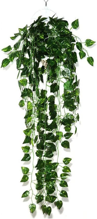 Amazon.com: Artificial Ivy Leaf Garland Plants Vine Fake Foliage Home ...