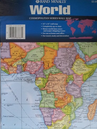 World Map (Cosmopolitan Map S.): Amazon.co.uk: Rand McNally ...