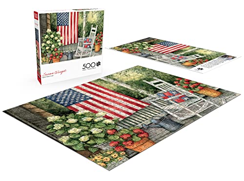 Buffalo Games – Susan Winget – Front Porch Flag – 500 Piece Jigsaw ...