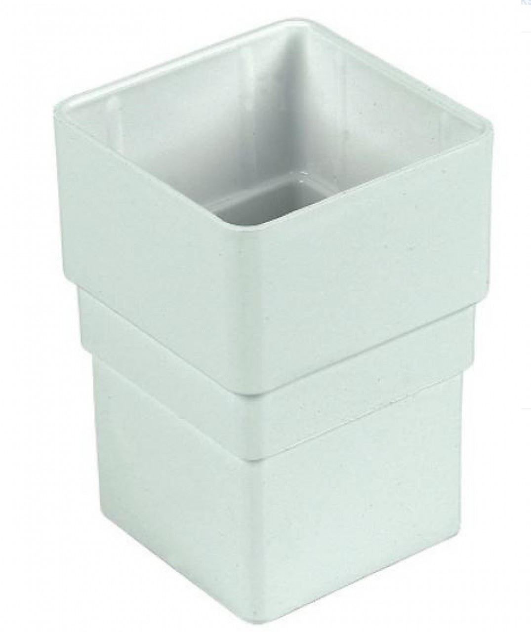 FLOPLAST 65mm Square Downpipe Socket - White : Amazon.co.uk: DIY & Tools