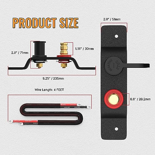 Snapklik.com : Joinfworld Remote Battery Terminals Heavy Duty Battery ...
