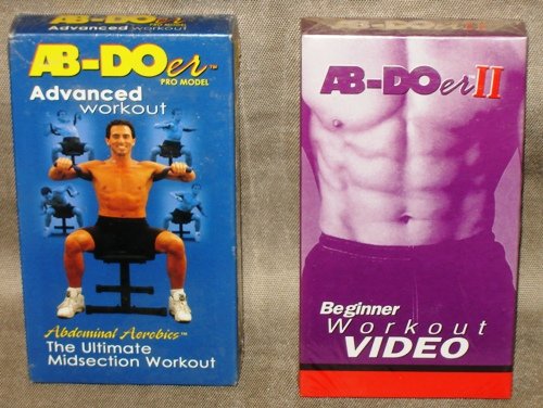 Amazon.com: Ab-Doer Advance Workout VHS & Ab-Doer II Beginner Workout ...