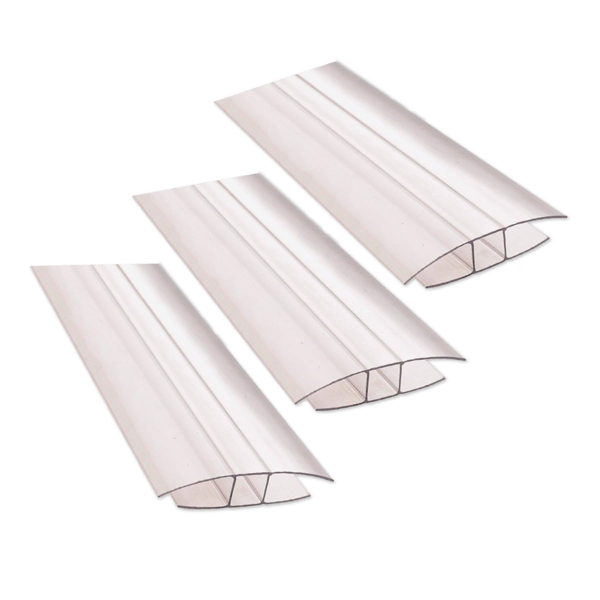 Ironlux - Pack 3 Perfiles de Unión - Perfil en H Policarbonato ...