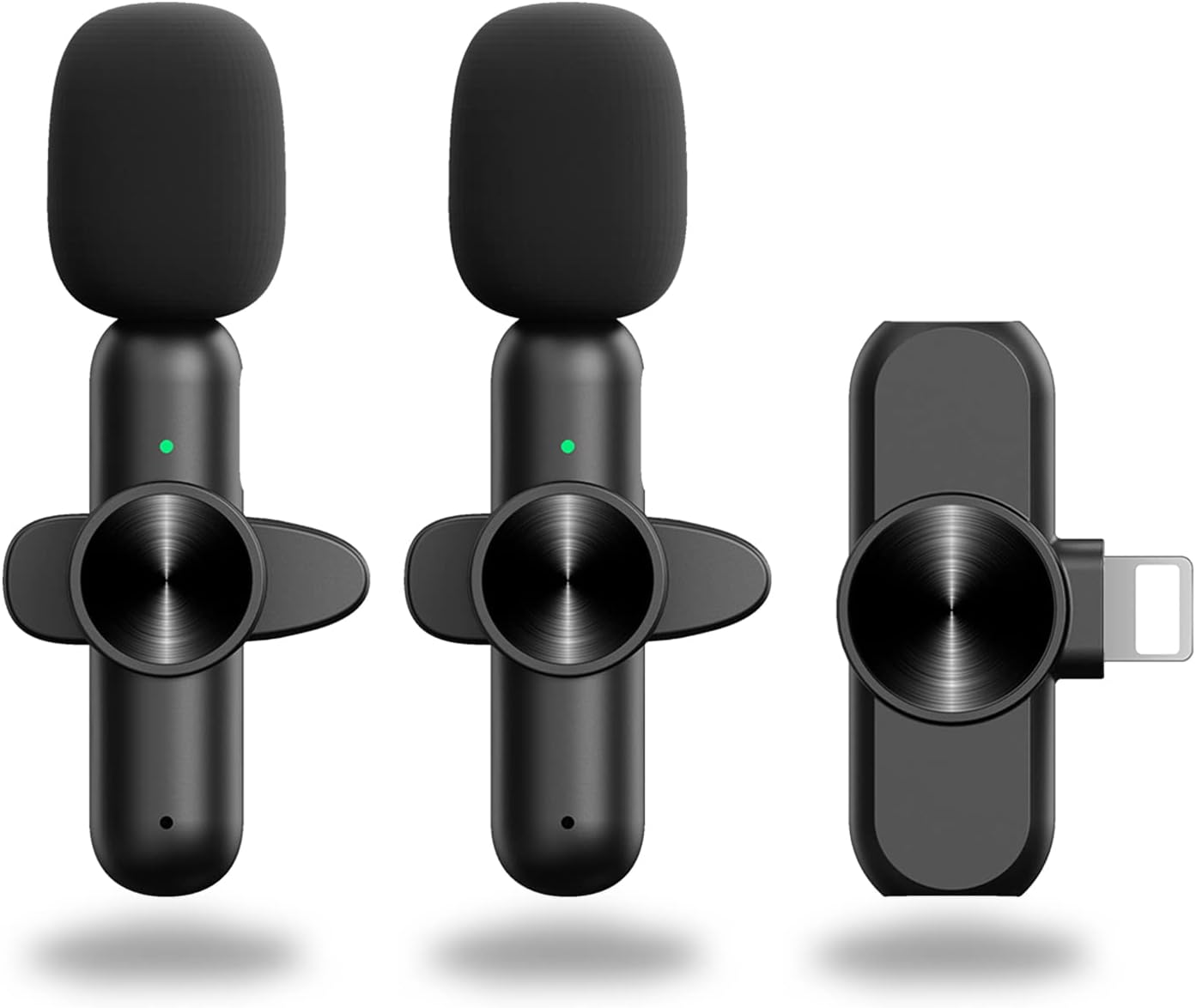 Amazon.co.jp: Pin Microphone, Wireless Lavalier Microphone, Smartphone ...