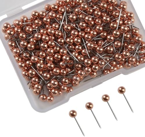 Amazon.com: Yalis Push Pins Map Tacks 1/8-Inch Retro Metallic Color ...