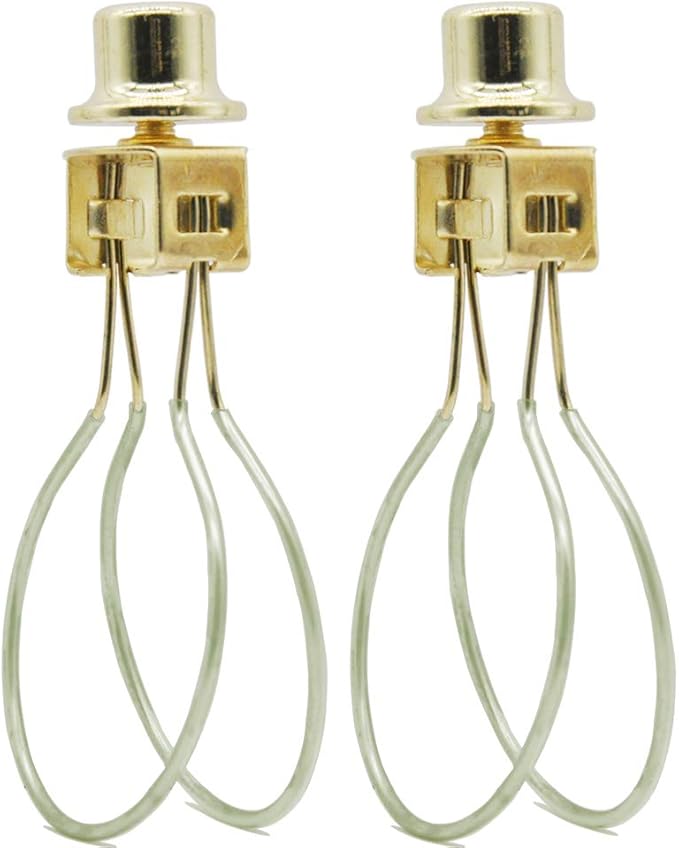 Lamp Shade Light Bulb Clip Adapter,Lamp Shade Holder Includes Finial ...