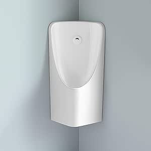 Amazon.com: ZDMZR Corner Urinals for Men Spill Proof, Automatic Induction Flushing, Ceramic ...