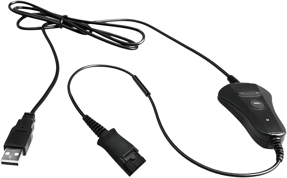 Amazon.com: DA95 USB QD Cable Adapter Compatible with Plantronics H251 ...
