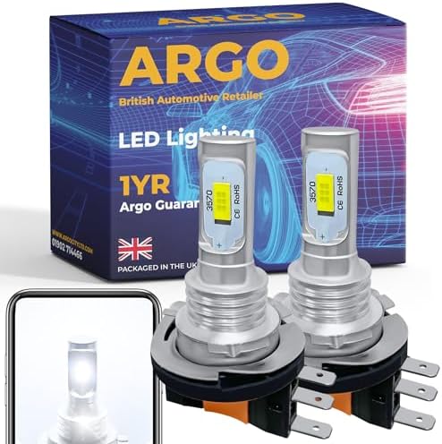 Argo H15 Led Headlight Bulb 100w Xenon White 6000k 12V Full High Low ...