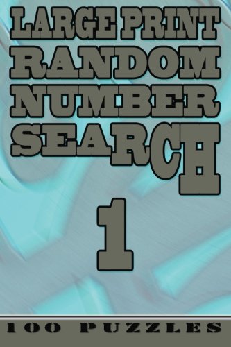 Large Print Random Number Search 1: 100 Puzzles: Volume 1: Amazon.co.uk ...