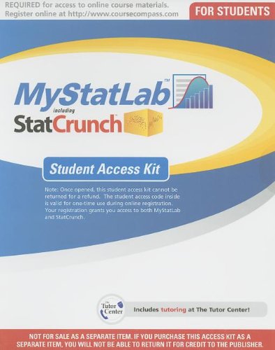 Business Statistics Mystatlab With Pearson Etext Access Card: Donnelly ...