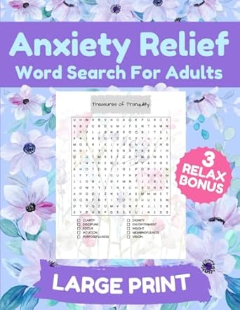 Anxiety Relief Word Search for Adults: 88 Calming Brain Games | Embrace ...