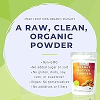 Amazon.com : powbab Peanut Butter Powder from 100% USA Grown Organic ...