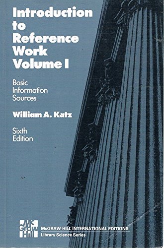 Amazon.com: Introduction to Reference Work, Vol. 1: Basic Information Services, 6th Edition ...