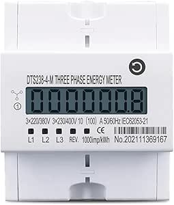 Amazon.co.jp: Digital Multimeter 4P 100A Three Phase Din Rail KWH Watt ...