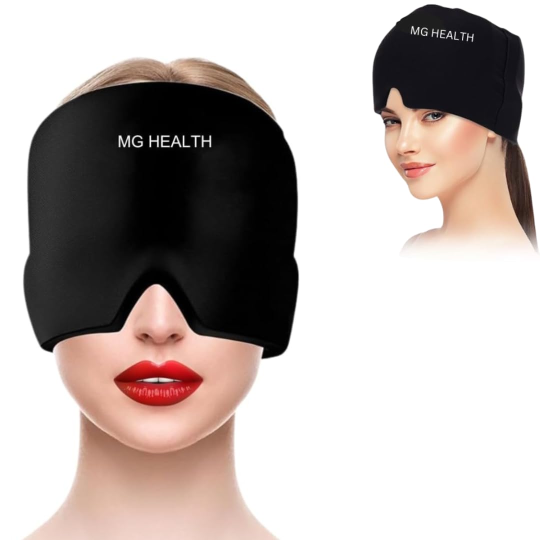 Amazon.com: MG Health, Migraine Relief Cap – Soothing Ice Pack Hat with ...
