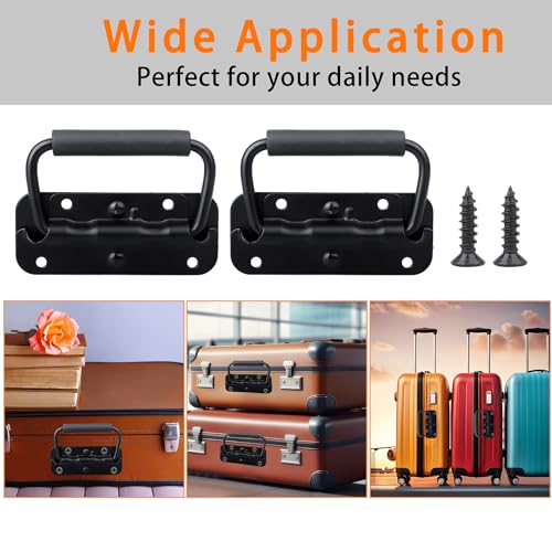 Roosea 2 Set Spring Loaded Chest Handle Spring Loaded Box Handle Box ...