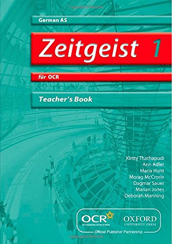 Zeitgeist 1: für OCR AS Teacher's Book: Amazon.co.uk: Adler, Ann ...