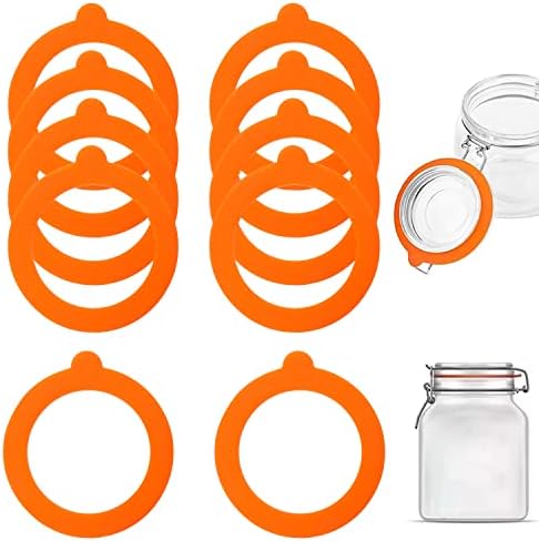 10pcs Silicone Replacement Gasket Seals, Jar Seals Replacement Rubber ...