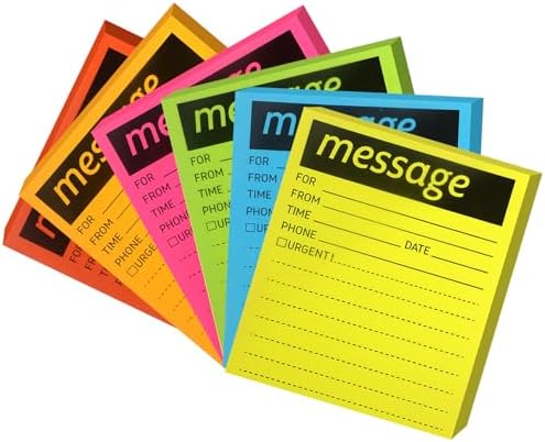 Amazon.com : 9 Pieces Telephone Message Sticky Notes Pads 4 x 5 Inch ...