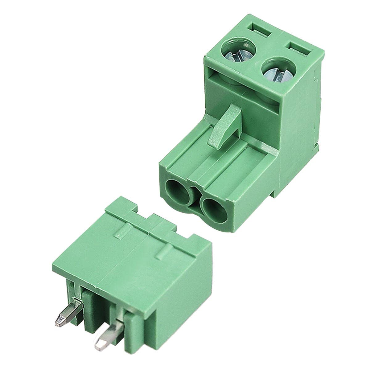 Eborsi 2EDG 6 Sets 2-Pin (2 Pole) 5.08mm Pitch Plug-in Screw Terminal ...