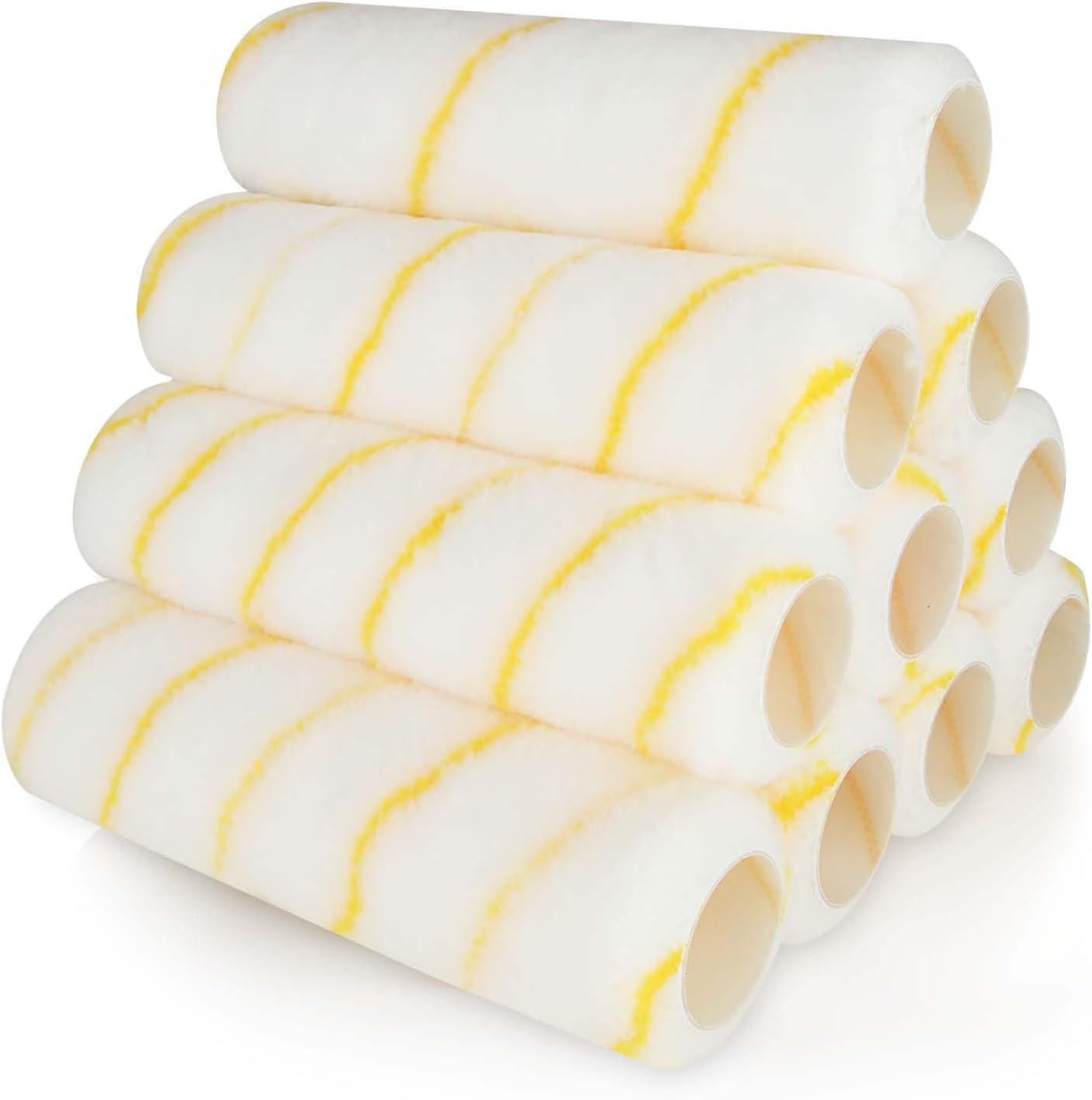 Nicholas Jack 9 inch Roller Sleeves, Pack of 10 Rollers for Painting ...