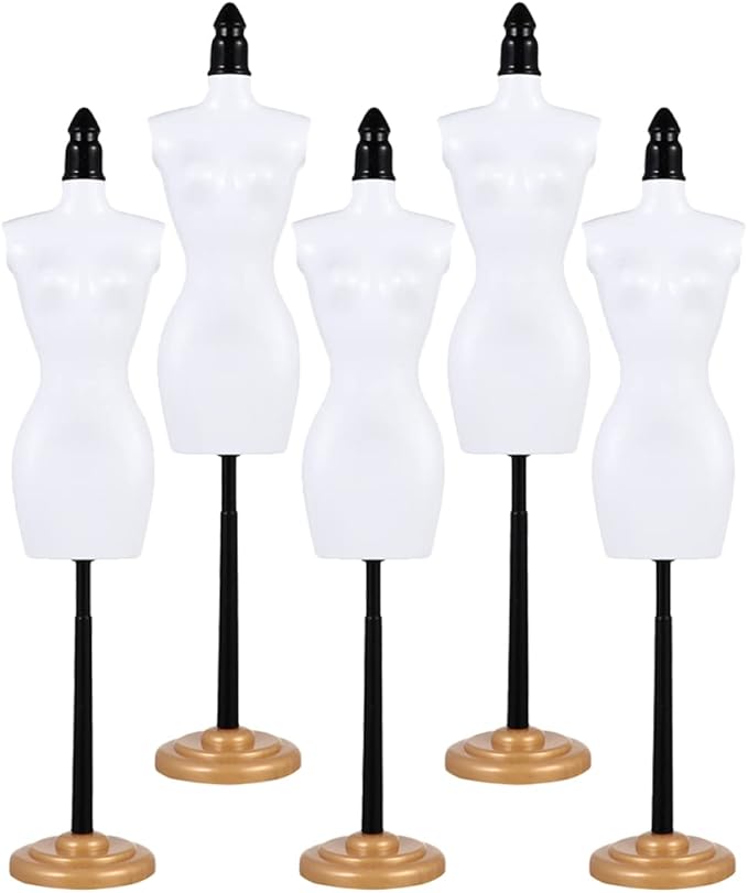 SEWACC 5 Pièces Support De Modèle Stand De Mannequin De Robe De Poupée ...