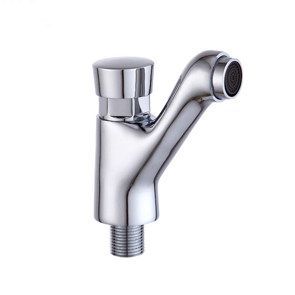 Public Lavatory Wall Mounted Faucet Self Closing Saving Water Delay ...