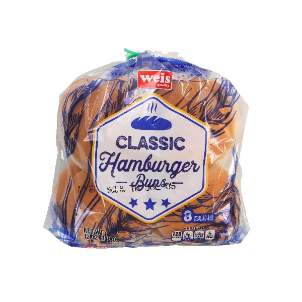 Amazon.com: Weis Quality, Hamburger Bun, 12 Ounce : Grocery & Gourmet Food