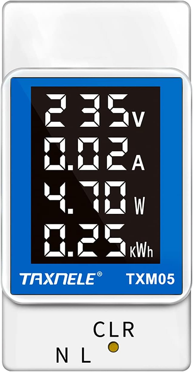 4 IN 1 Din Rail AC Monitor 50-300V 110VAC 230VAC 100A Multi Function ...