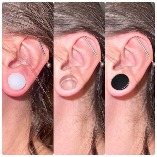 Snapklik.com : 12G Acrylic Single Flare Ear Gauges Plugs Tunnel Earring ...