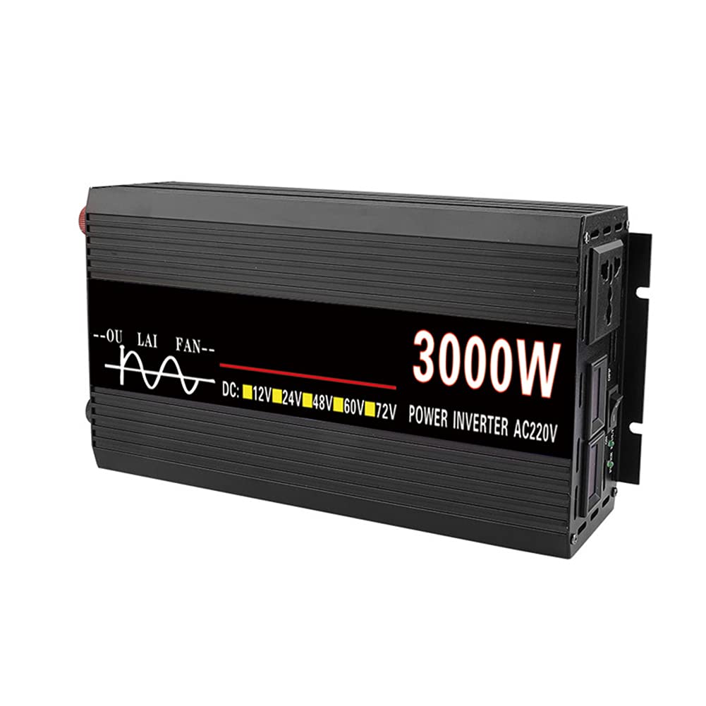 Buy HAITOY 3000W Pure Sine Wave Converter 12V DC To 220V AC Peak ...