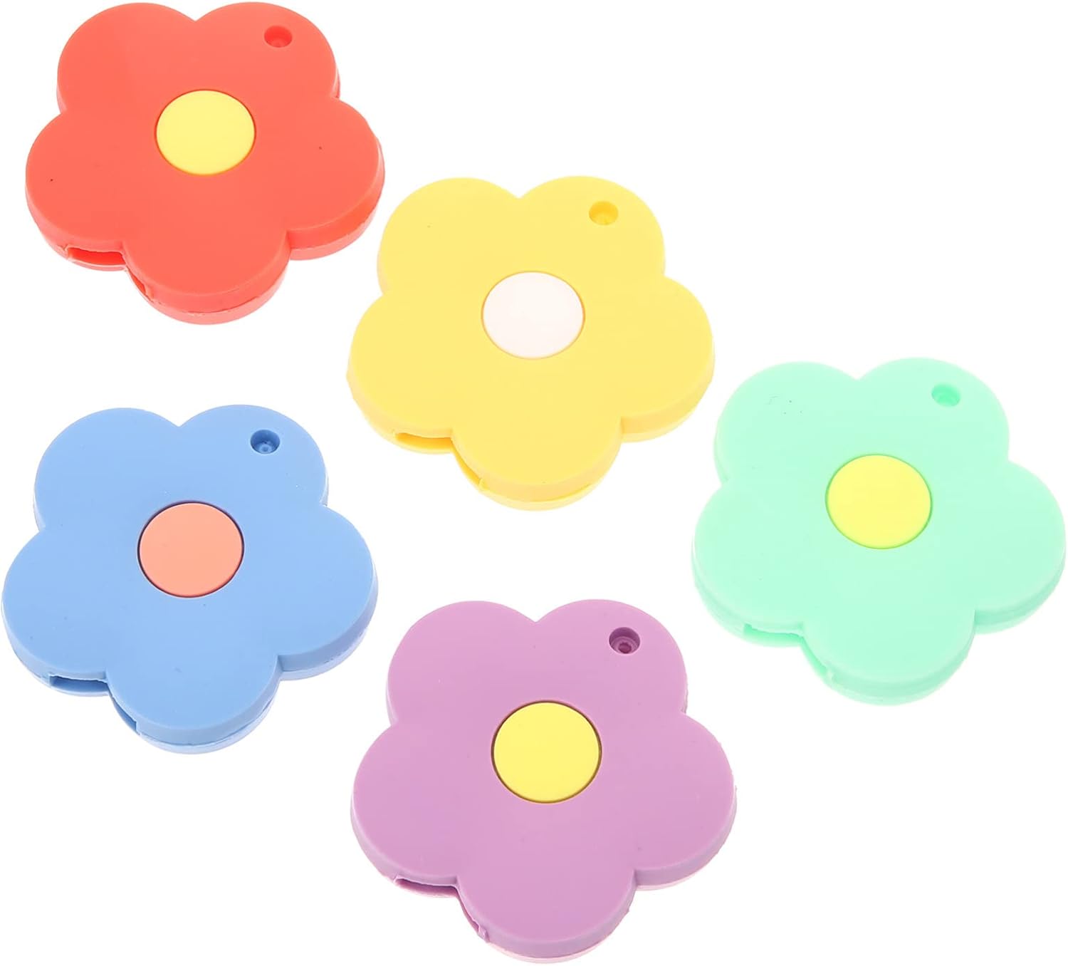 Amazon.com : iplusmile 5 Pack Key Caps Covers Tags, Cute Flower Rubber ...
