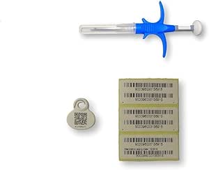 Amazon.com: 7X RFID Microchip Animal ID Mini ISO Compliant Pet Cat Dog ...
