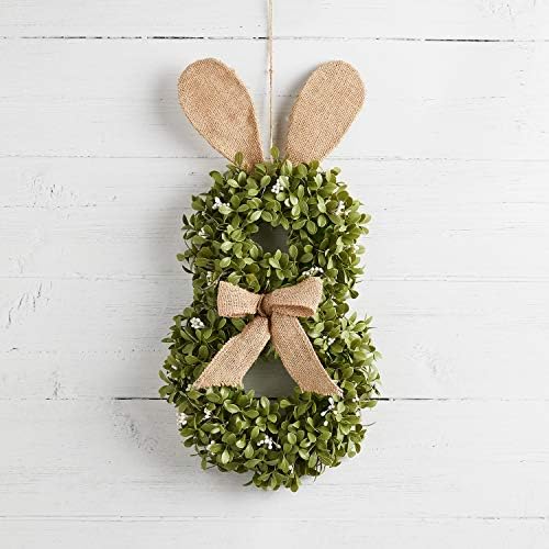 Vanthylit Easter Wreath 46cm Easter Bunny Wreath with Lights Battery ...