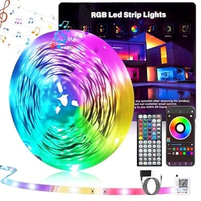 100FT Led Lights for Bedroom, Color Changing RGB Led Strip Lights ...